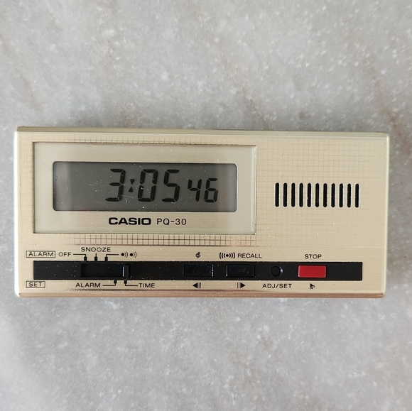 Casio | Other | Vintage Casio Melody Alarm Clock Pq3 | Poshmark